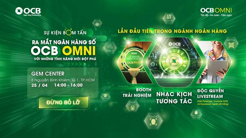 Mobile Banking OCB ngừng cung cấp chuyển sang OCB OMNI